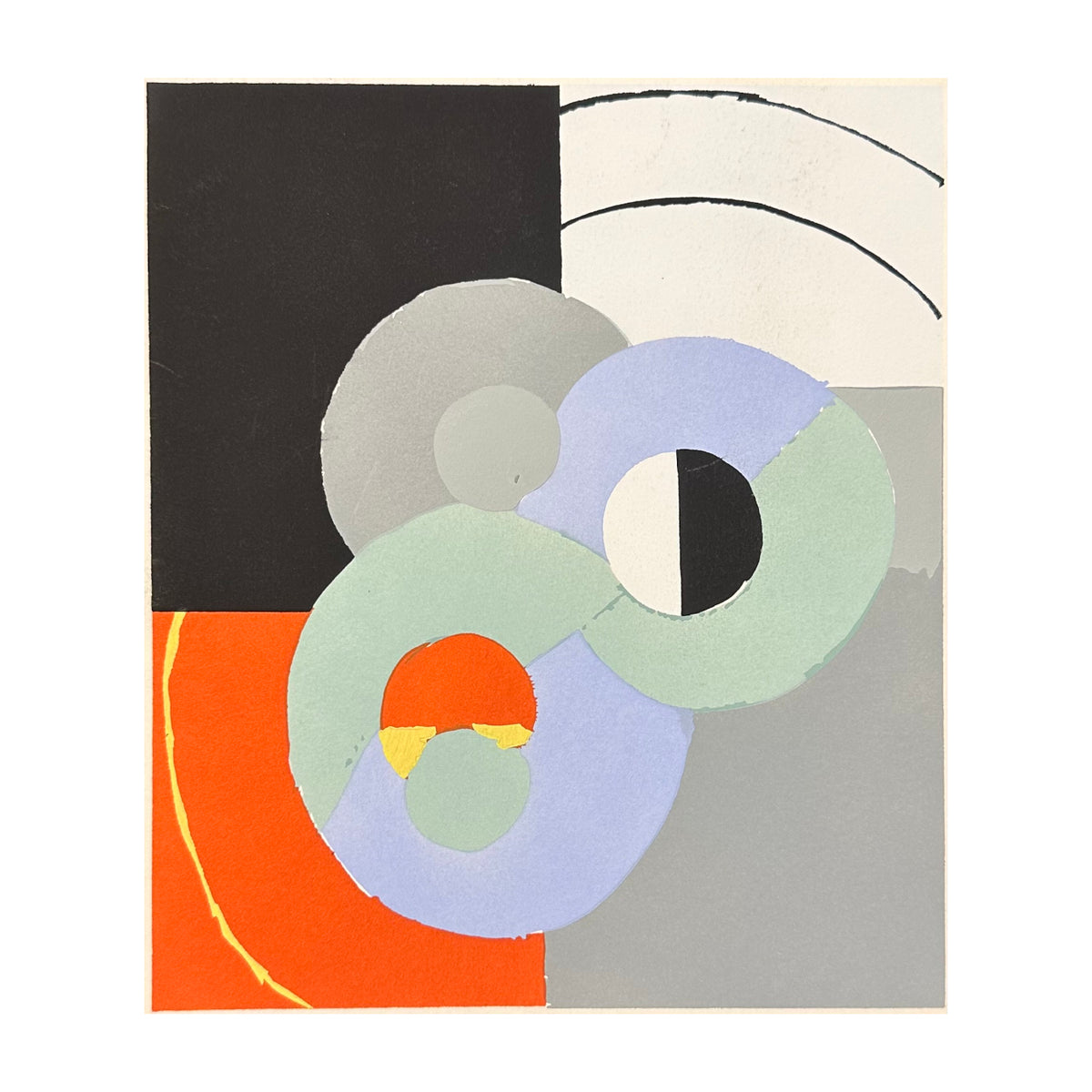DELAUNAY SONIA, Abstract composition, 1952 – Galleria Elena Salamon ...
